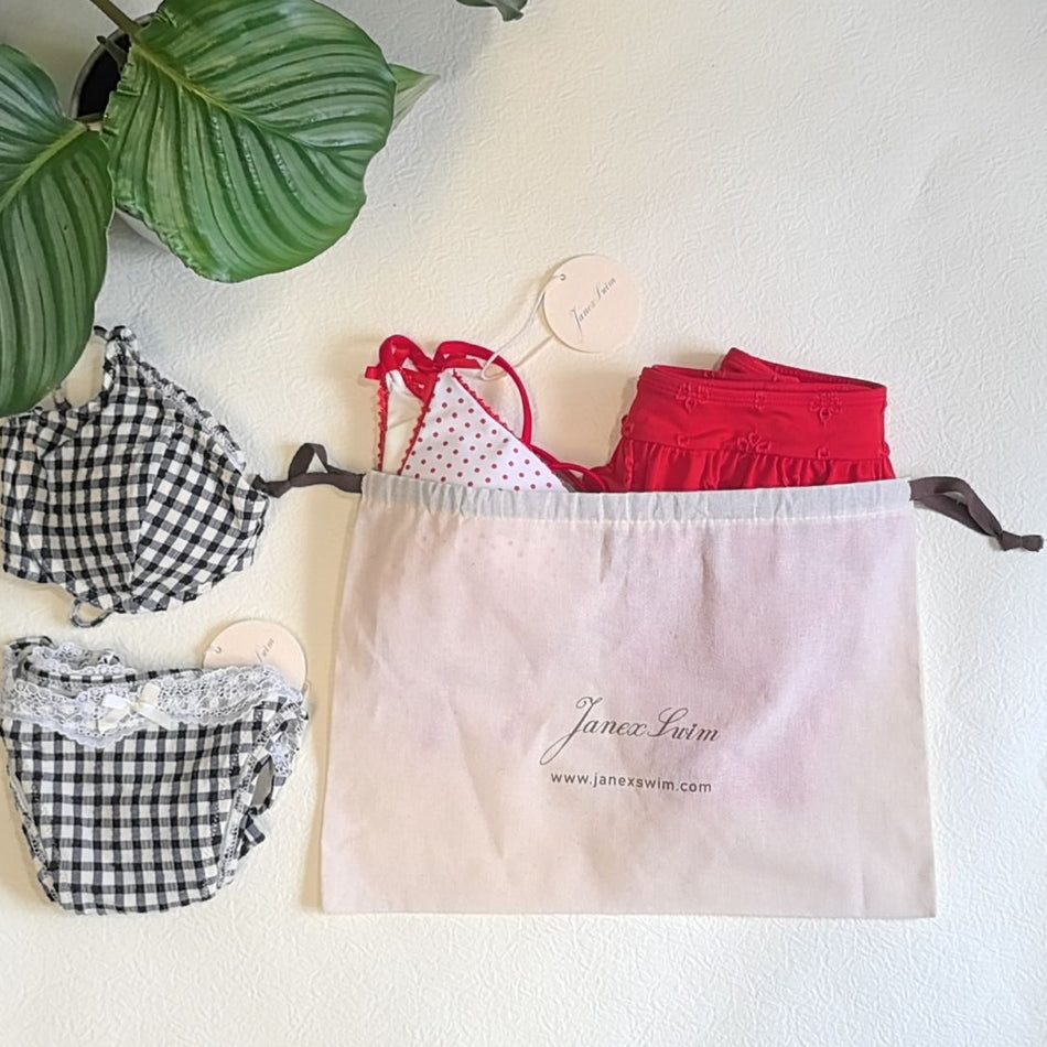 Pink Vintage Polka Dot Print Double Layer Top & Skirted Bottom Bikini ...